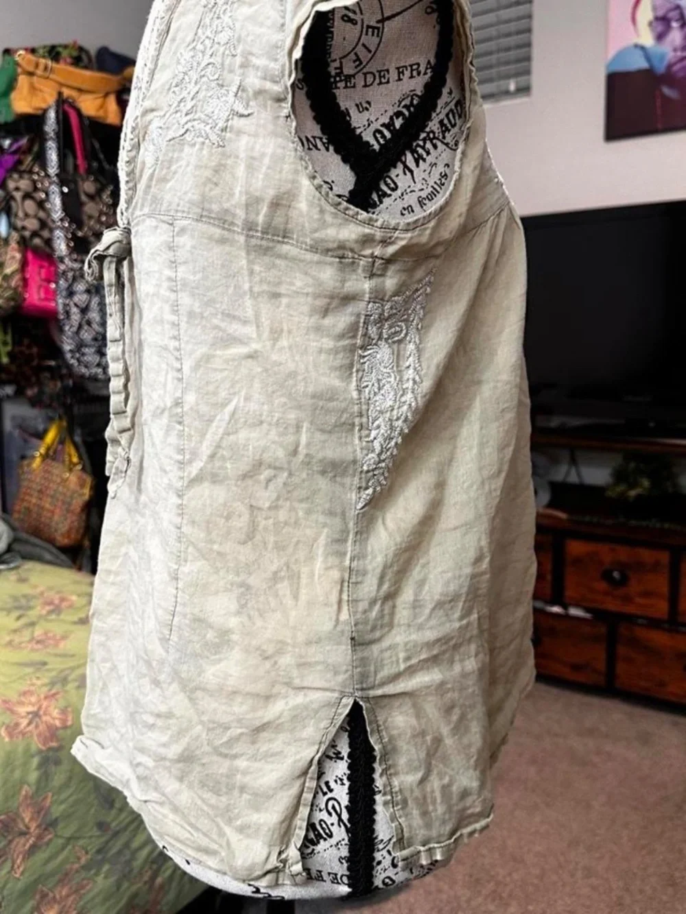 Solitaire | Tops | Light Green Solitaire Babydoll Top With Cream ...